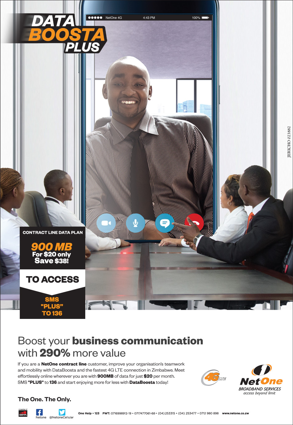 Jericho – NetOne Data Booster Plus – Business Communication – Techzim