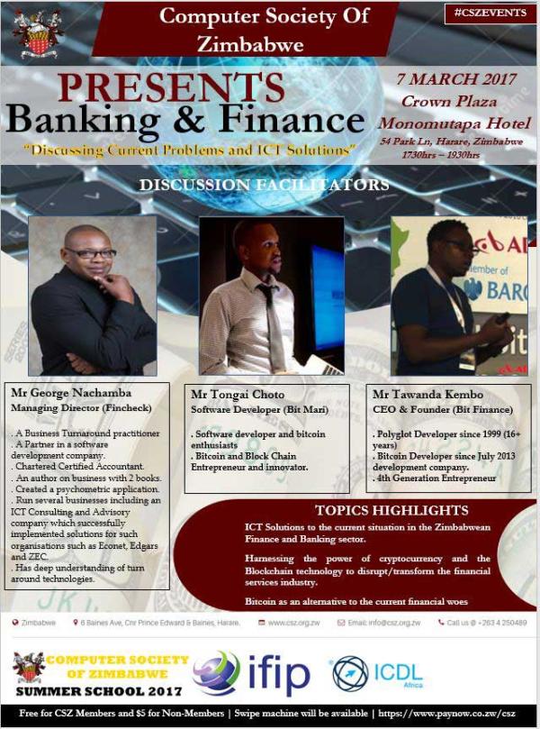 Finally, a Fintech event: Banking & Finance problems in Zimbabwe. What ...