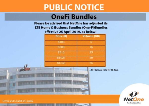 Netone Significantly Revise Down Voice And Data Bundles - Techzim