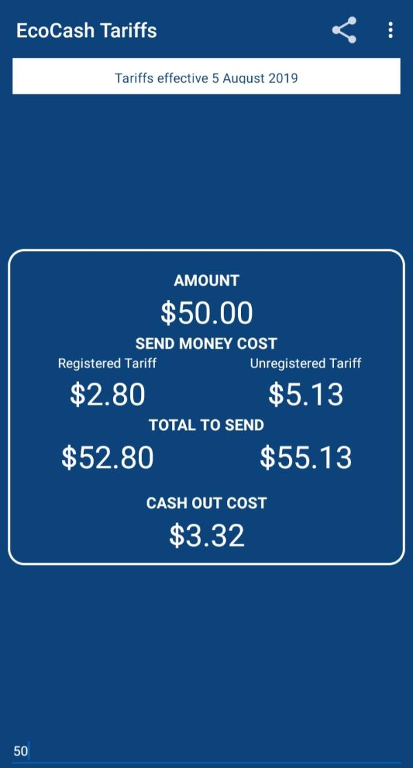 This App Allows You To Easily Check EcoCash Fees You Get Charged Before Sending Money - Techzim