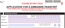 Now you can get the Zimbabwean passport form online - Techzim